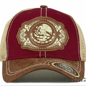 Accessories | Mexican Hat Mexico Fedreral Logo Western Trucker Mesh ...